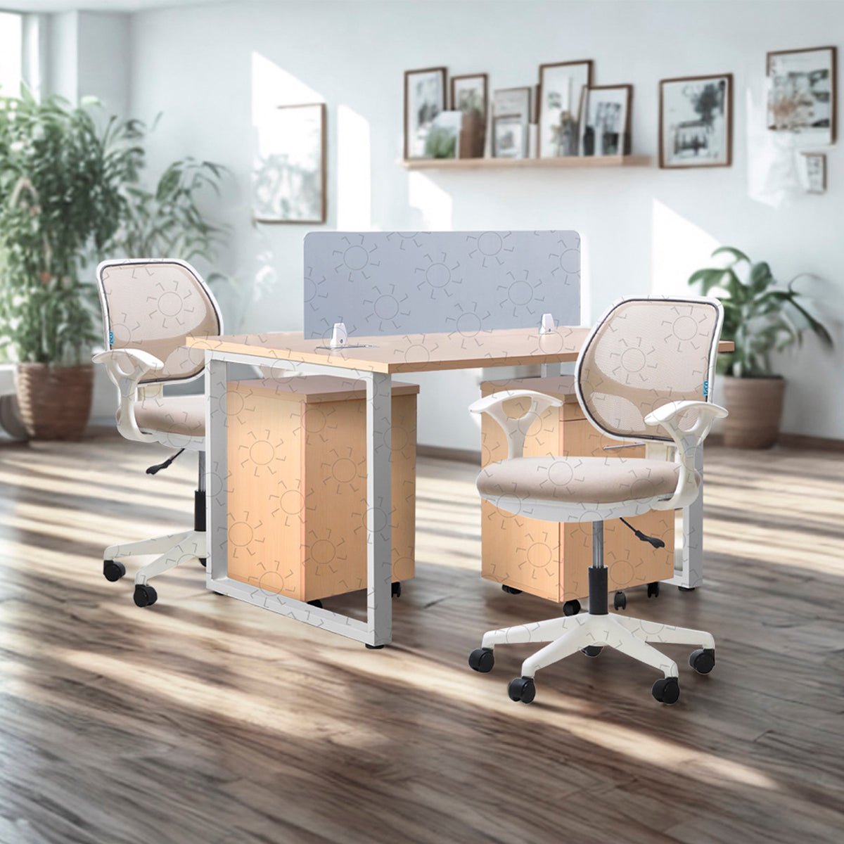 Meja Kantor INCO Fluix WS 2P F | DW Fluix WS 1 PF | Javico - OSCARLIVING!